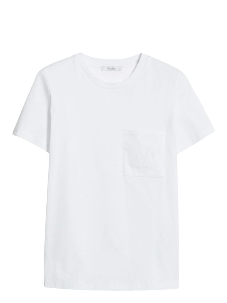 MAX MARA Max Mara Papaia Logo Embroidered Crewneck T-shirt